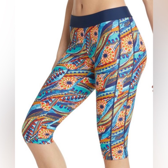 2Chillies | Swim | 2chillies Fiesta Print Swim Leggings Nwt | Poshmark
